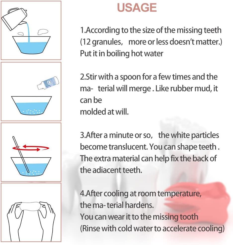 Temporary Dental Repair Kit Provisional Dentures And Vampire Fake Dentures For Halloween