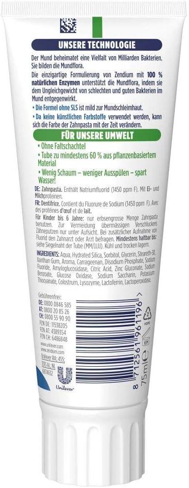 Zendium Toothpaste Complete Protection - 75 ml | Mild Flavors & Bio ...