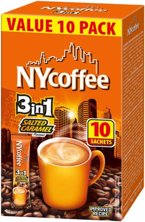 Coffee Bundle Consisting of NY Coffee 3 in 1 Salted Caramel 10 Sachets ...