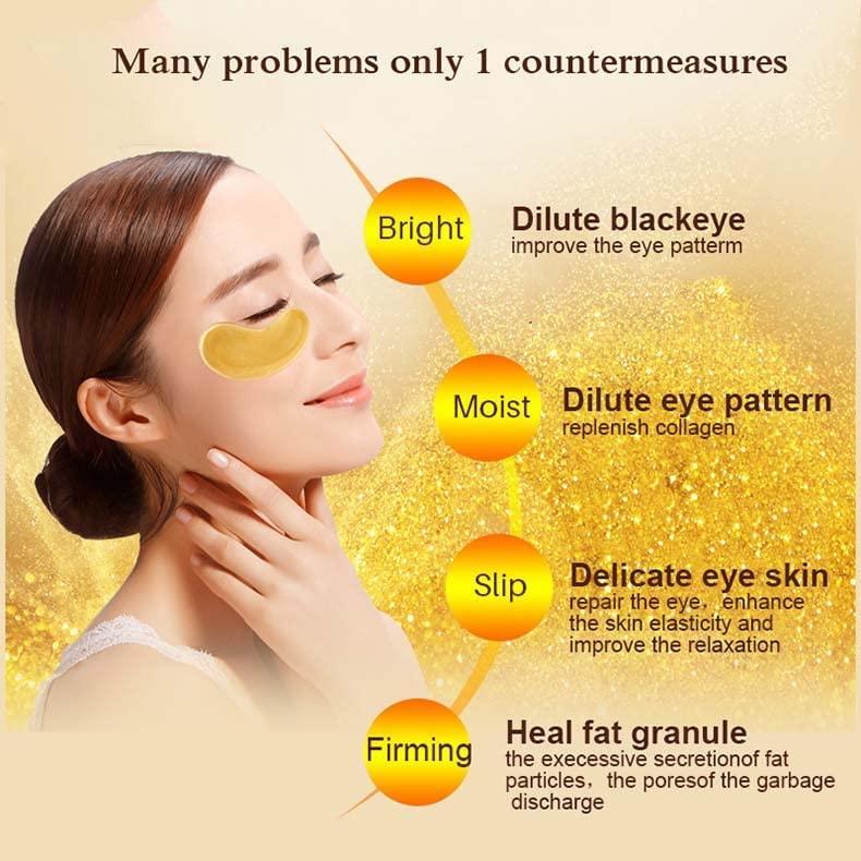 YIXIXI Hyaluronic Acid Eye Gel Patch Reducing Dark Circles Eye Bags ...