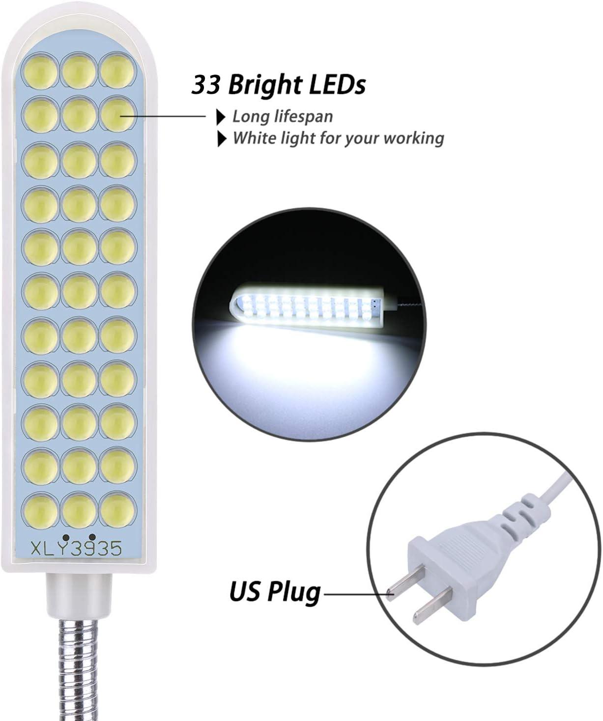 Harmiey Sewing Machine Light (36LED) - Magnetic Mounting Base, White ...