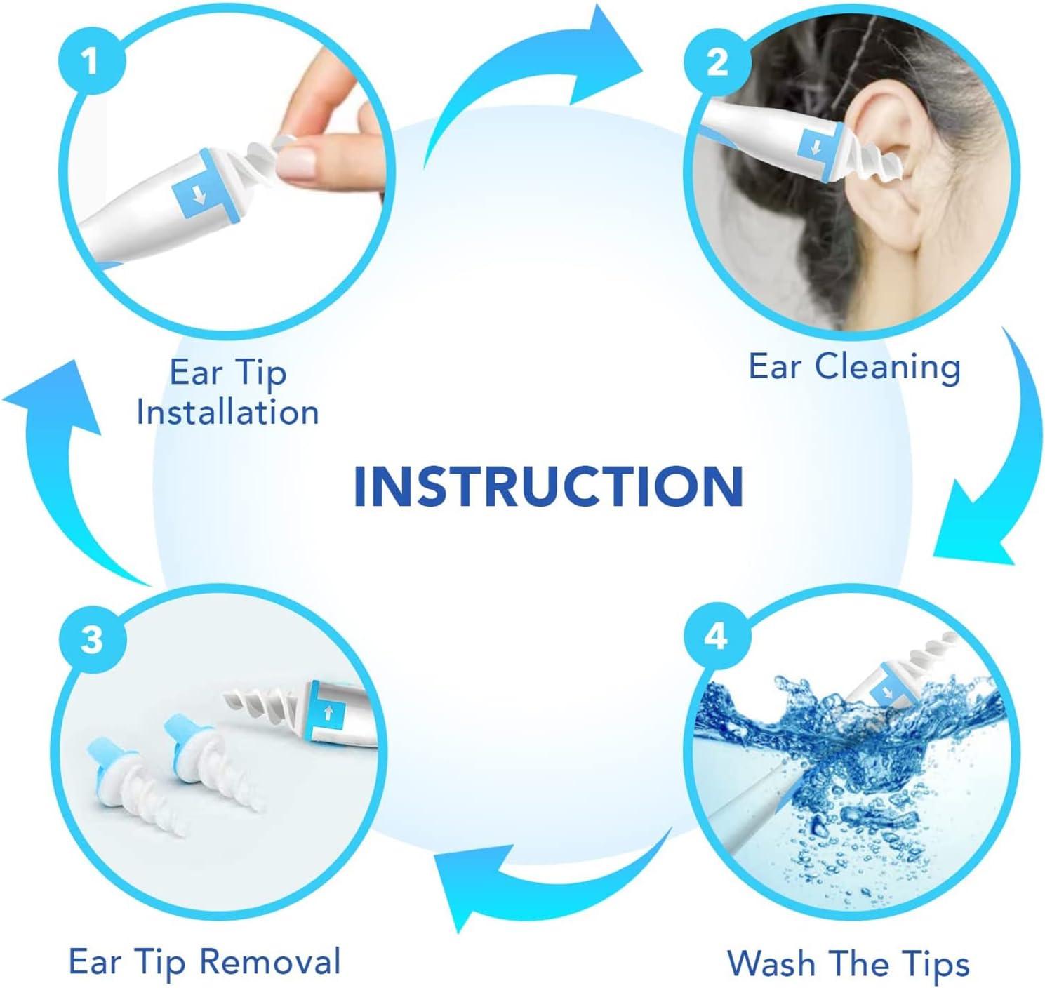 Q Grips Ear Wax Cleaners UK Safe Ear Wax Removal Tool - 16 Pcs Soft ...