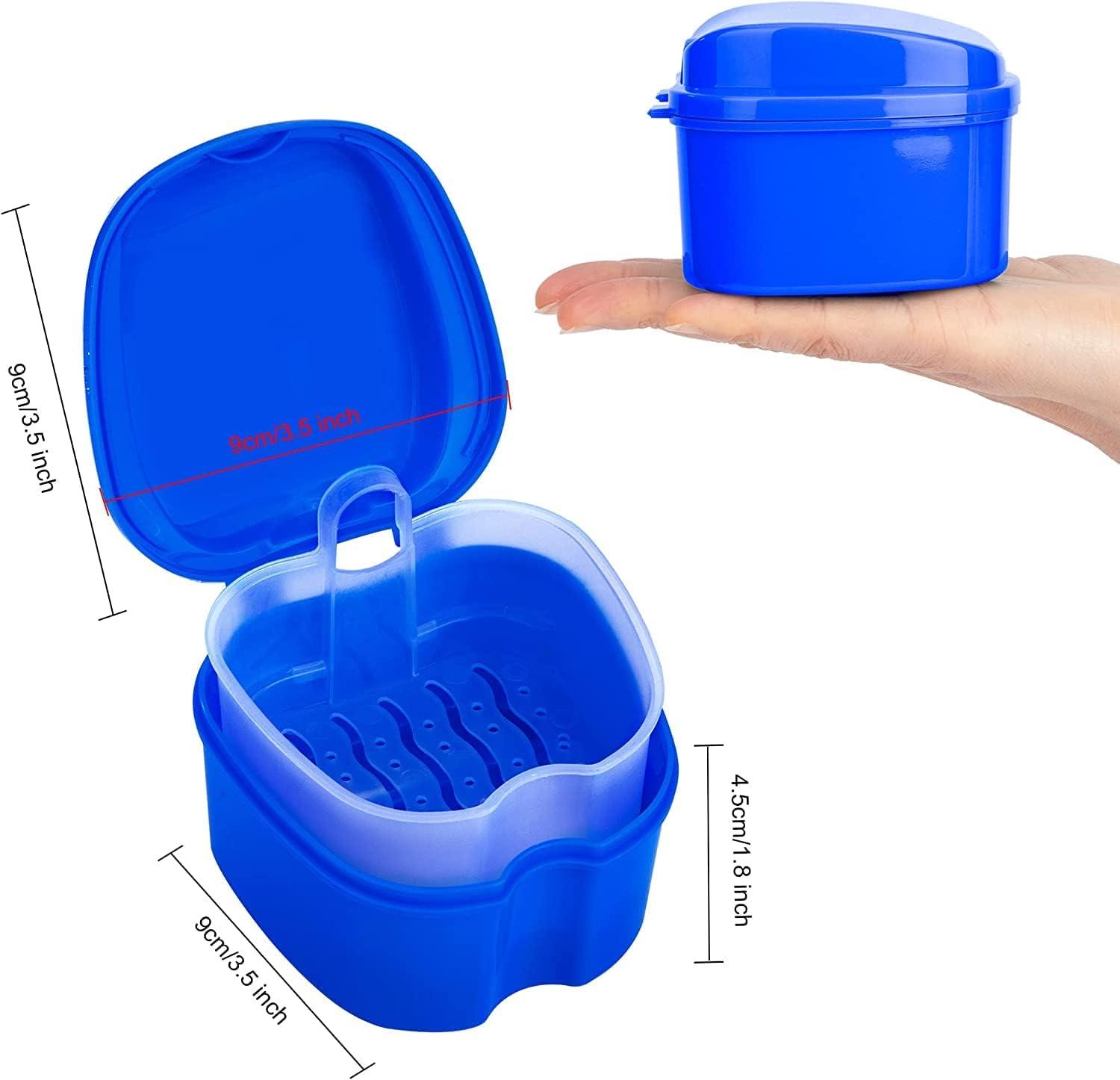 Denture Cleaning Kit Box - Orthodontic Teeth Retention Container ...