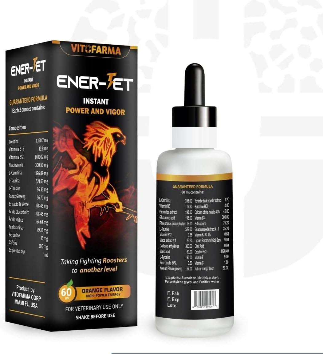 VITOFARMA Ener-Jet Rooster Energy Booster - Natural Multivitamin Liquid ...