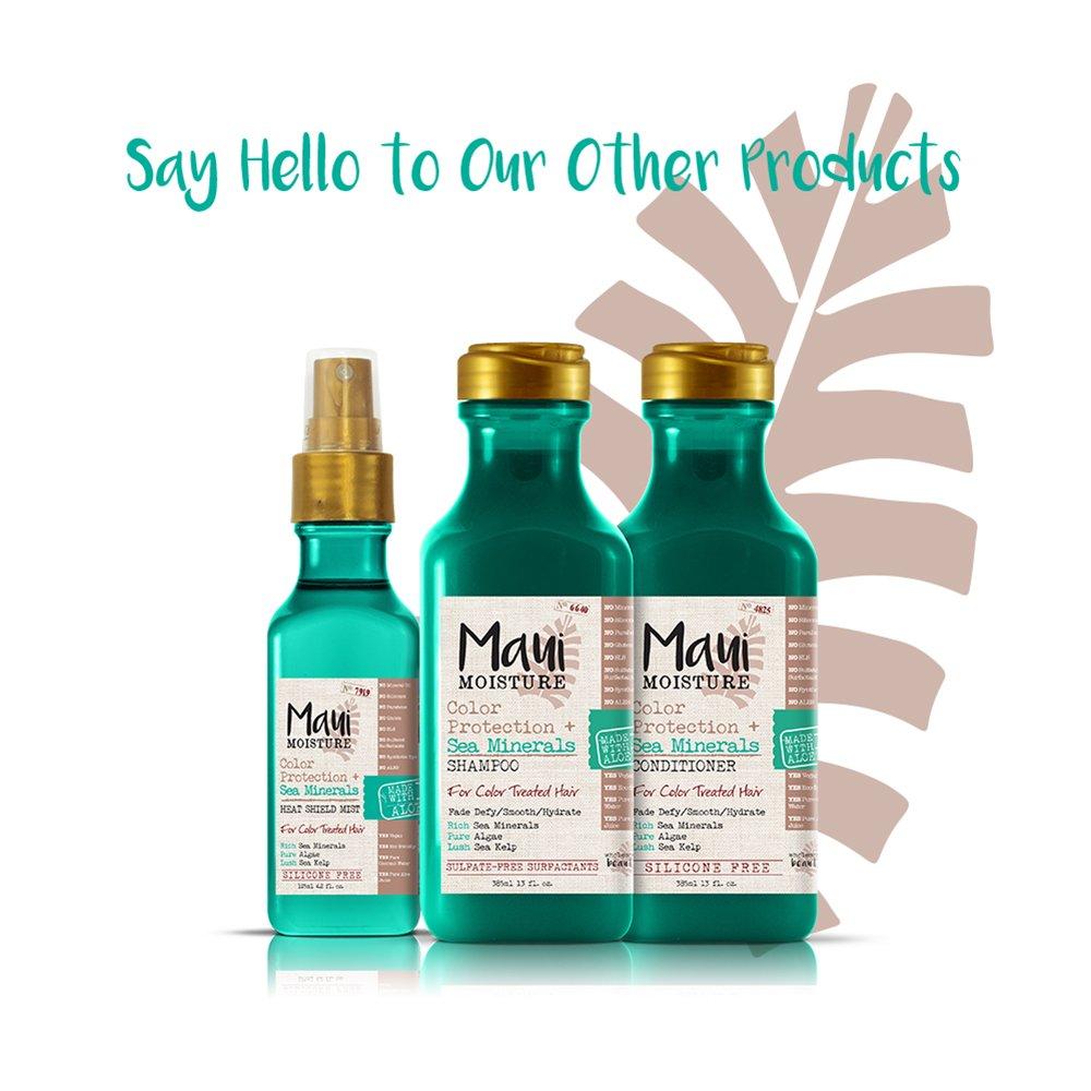 Maui Moisture Color Protection Shampoo 13 Fl Oz - Rich Sea Minerals and ...