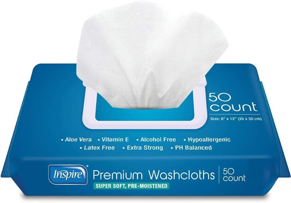 Inspire Adult Wet Wipes 600 Count - Incontinence & Cleansing Cloths ...