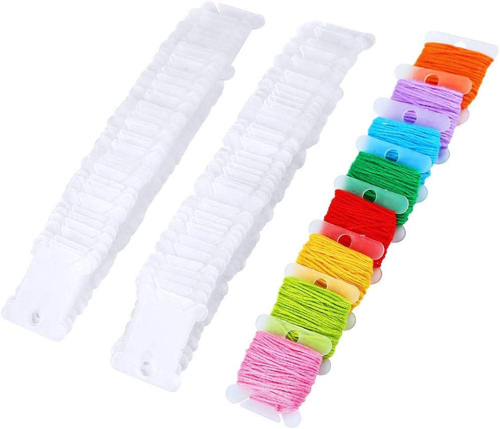 Onwon 100pcs Embroidery Thread Cards and 36 Grids Storage Box - Thread ...