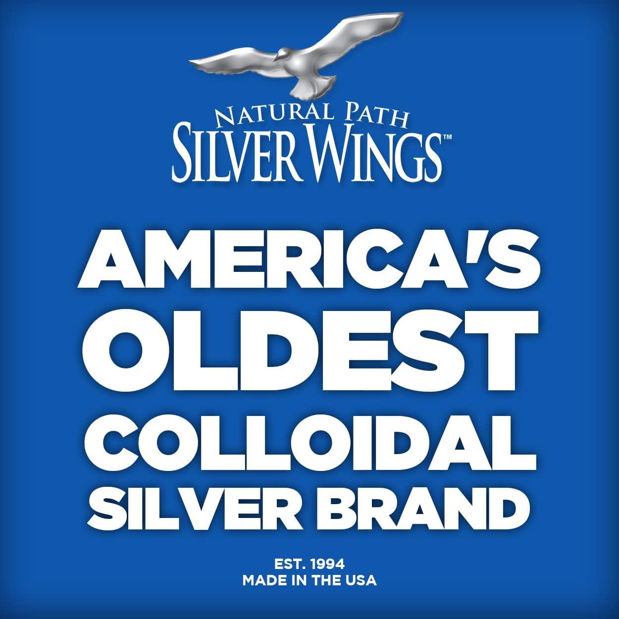 Natural Path Silver Wings Colloidal Silver Mineral Supplement, 250 Ppm ...