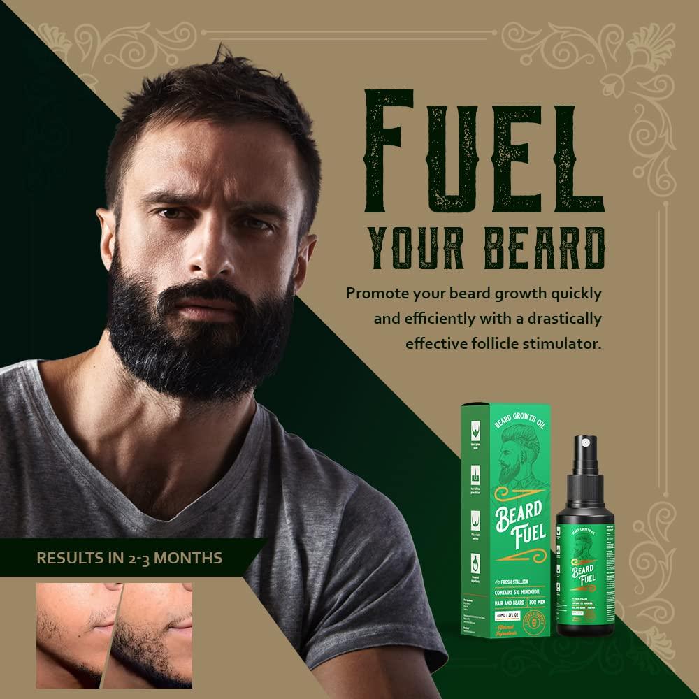 Beard Growth Serum 5% Minoxidil with Biotin - 2 Fl Oz (Pack of 1) | Buy ...