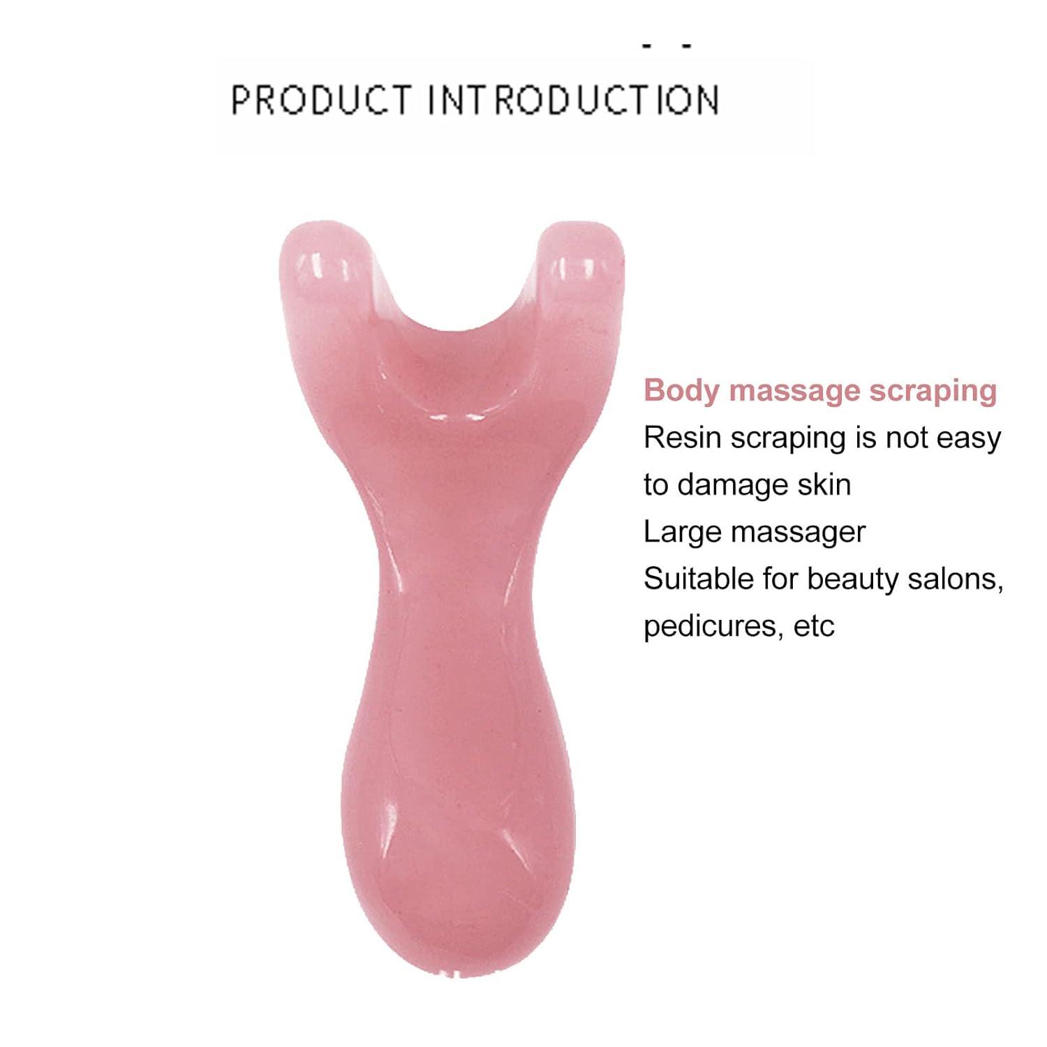 Pink Resin Nose Scraper Gua Sha Tool for Facial Care | Effective Skin ...