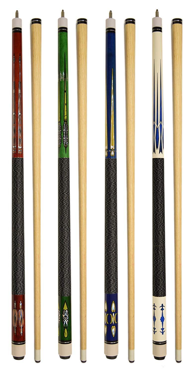 Set of 4 New 58 Billiard House Bar Pool Cue Sticks - SET1518 | Buy Now ...