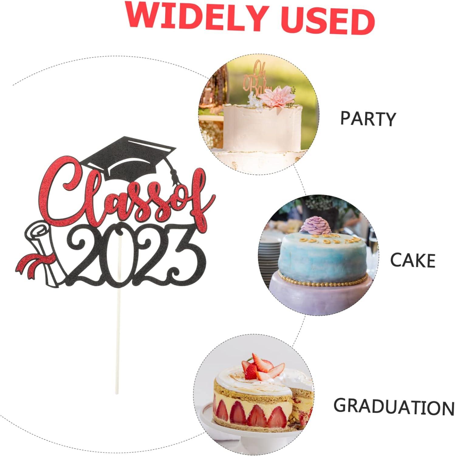 TOPBATHY Cupcake Decorations 6pcs 2023 2023 Graduation Arrangements ...