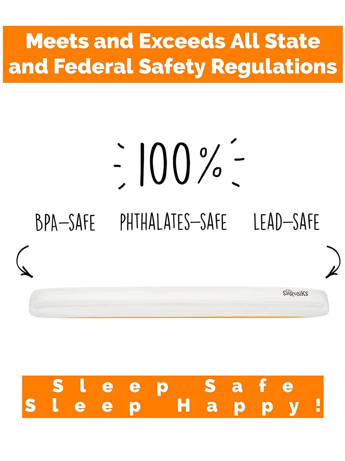 Shrunks 2-Pack Inflatable Bed Rail for Toddlers, Kids, Adults & Elderly ...