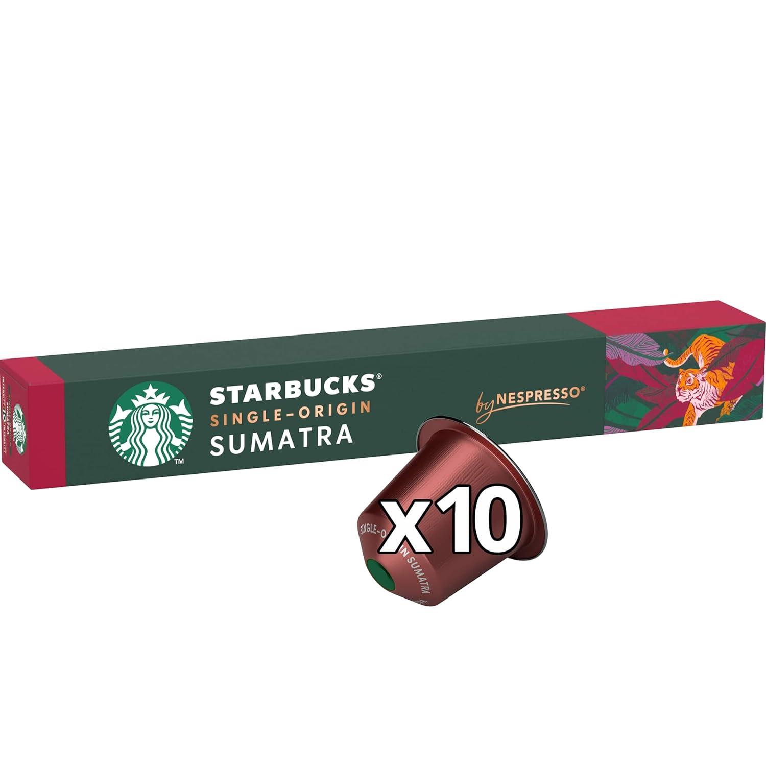 Shop Starbucks Sumatra by Nespresso | Dark Roast Coffee Capsules (80 ...