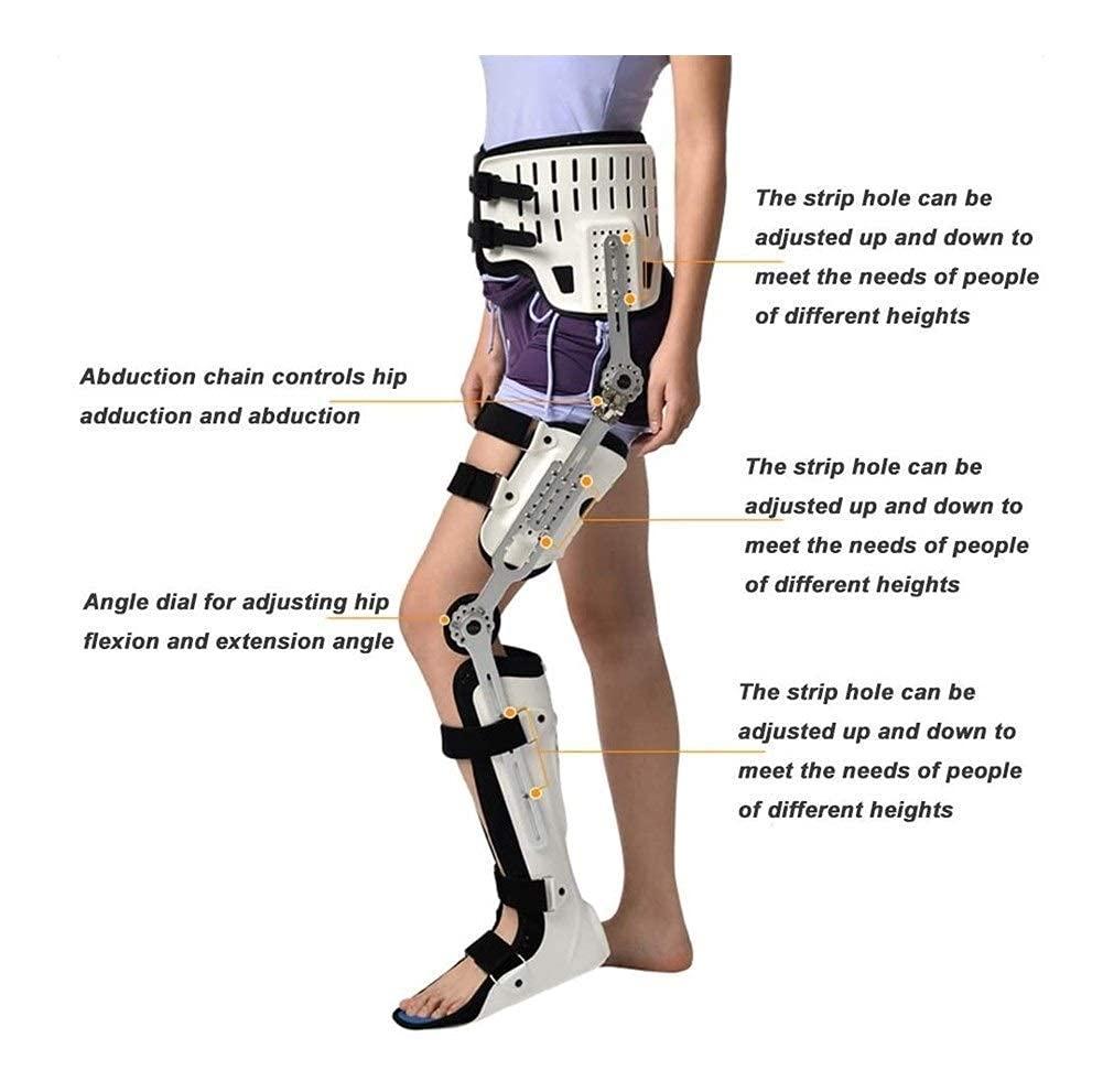 Adjustable Hip Joint Fixation Bracket & Knee Support Brace - Orthosis ...