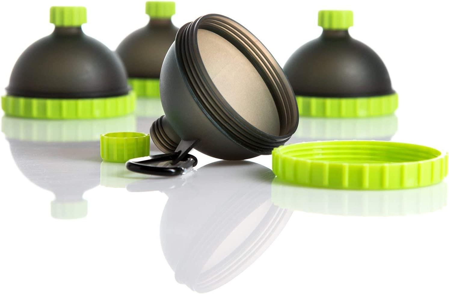 Protein Funnel Keychain 4-Pack for Gym and Travel | Portable Supplement ...