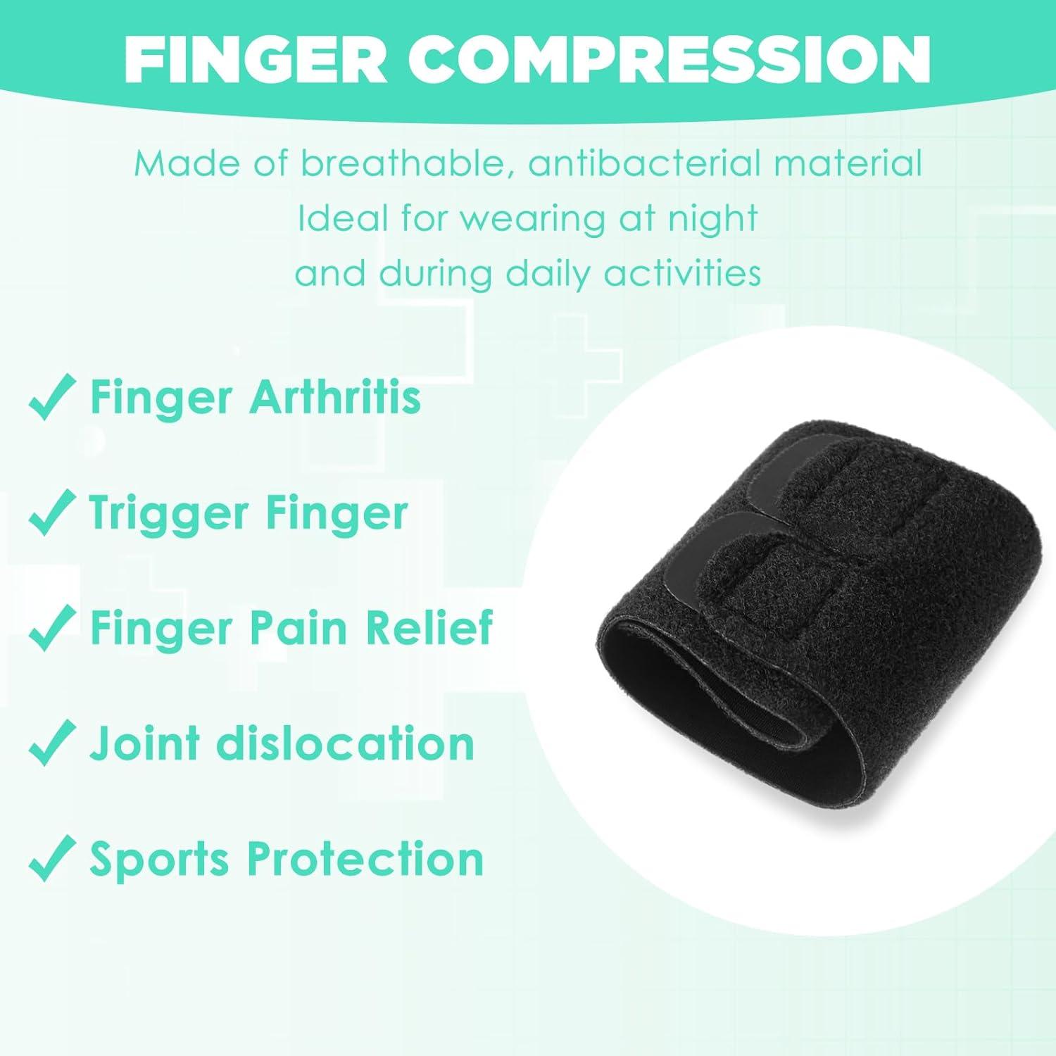 Buy Two-Finger Splints - Adjustable Nylon Finger Buddy Wraps for Sports ...