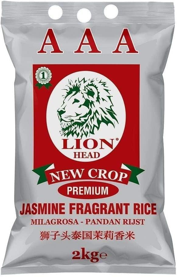 Lion Head AAA Premium Jasmine Fragrant Rice 2kg | Buy Now with Express ...