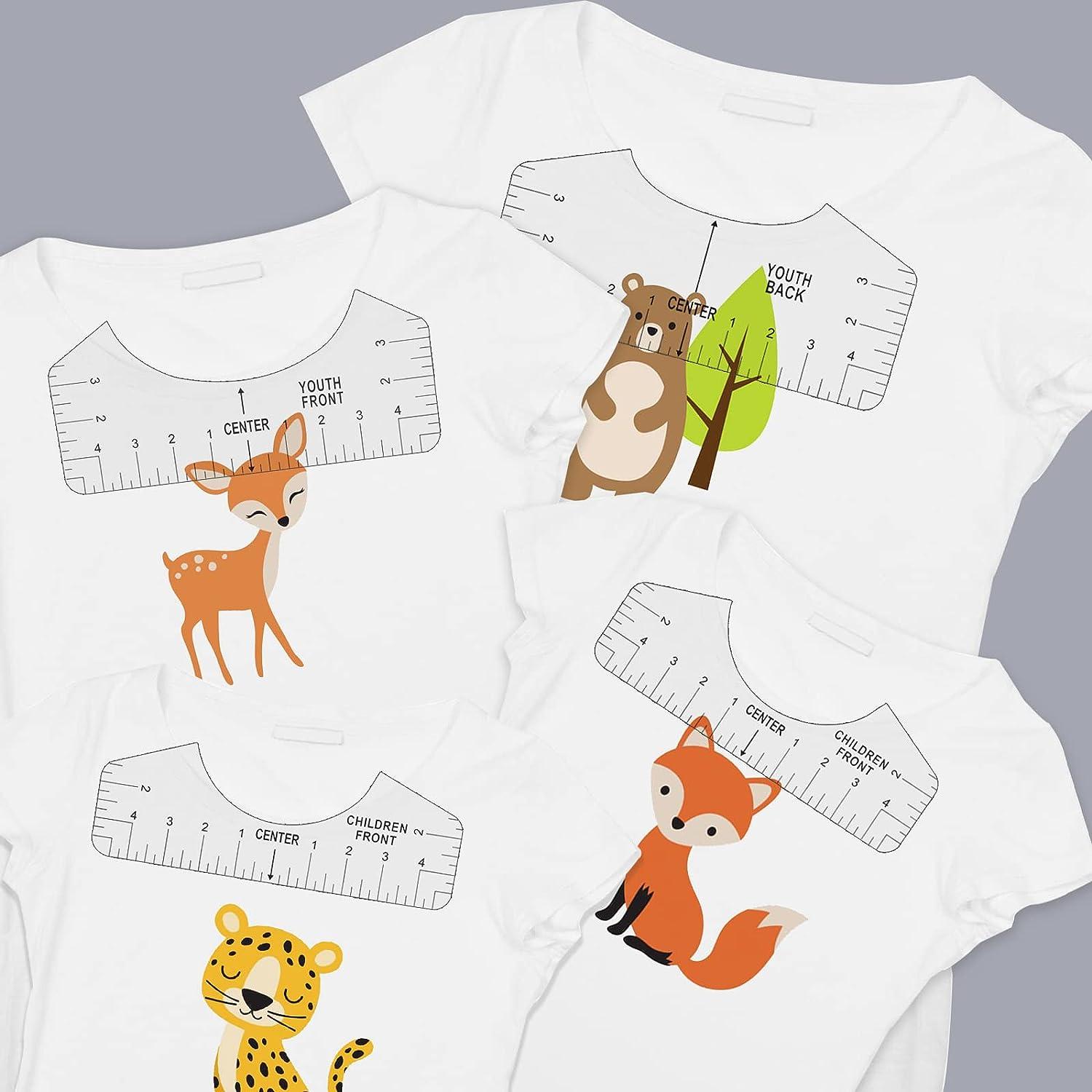 Koogel 8 Pcs Tshirt Ruler - T-Shirt Alignment Guide Tool for Centering ...