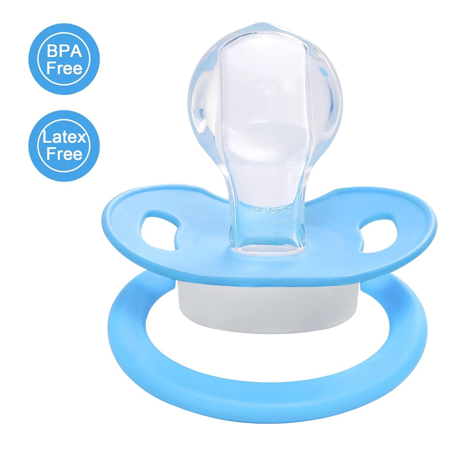 LittleForBig Large Shield Pacifier II - Adult Size Baby Cuties Blue ...