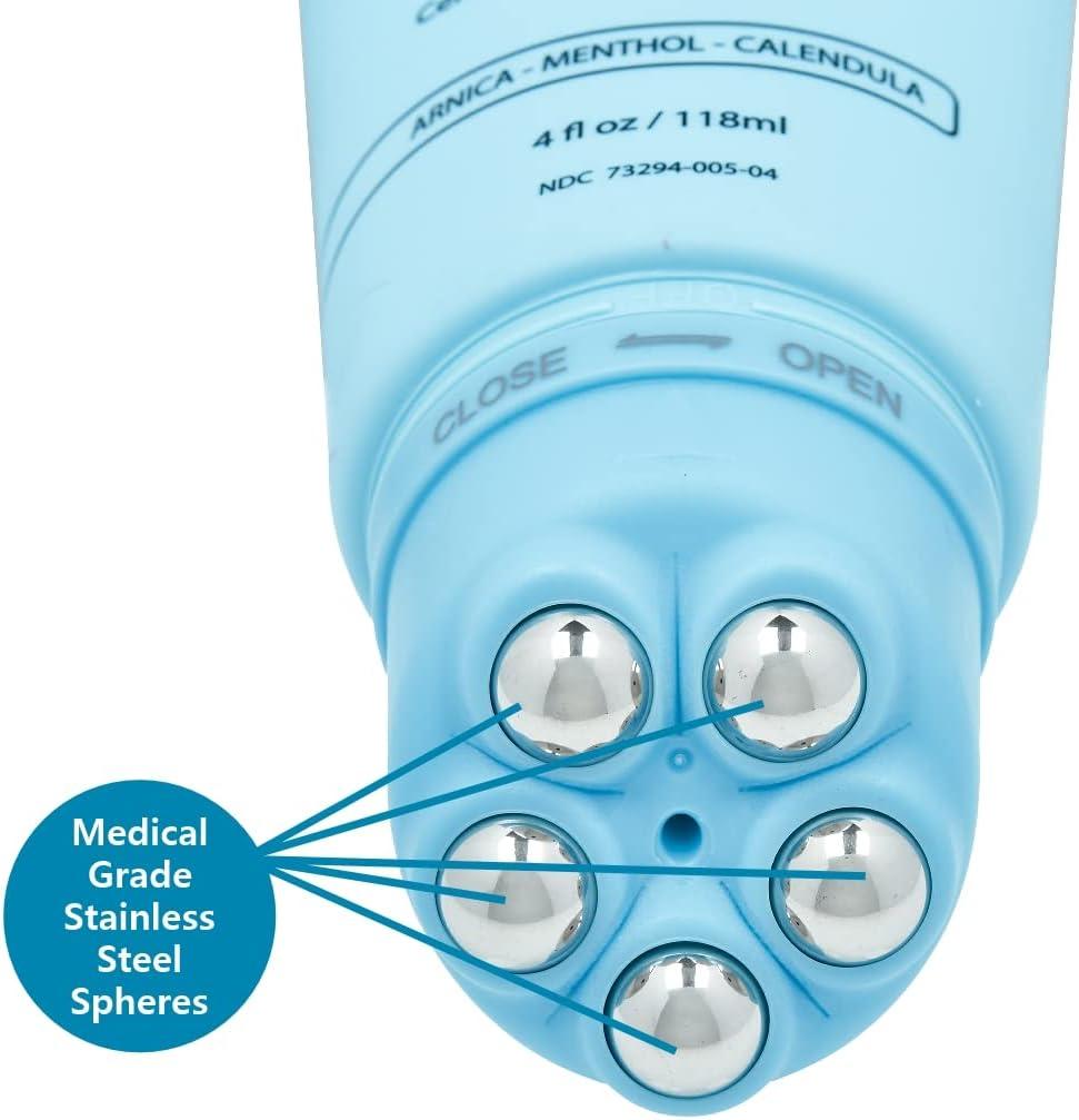 Muscle Pain Relief Cream - RUBBING DOTS 4oz Topical Lotion for Back ...