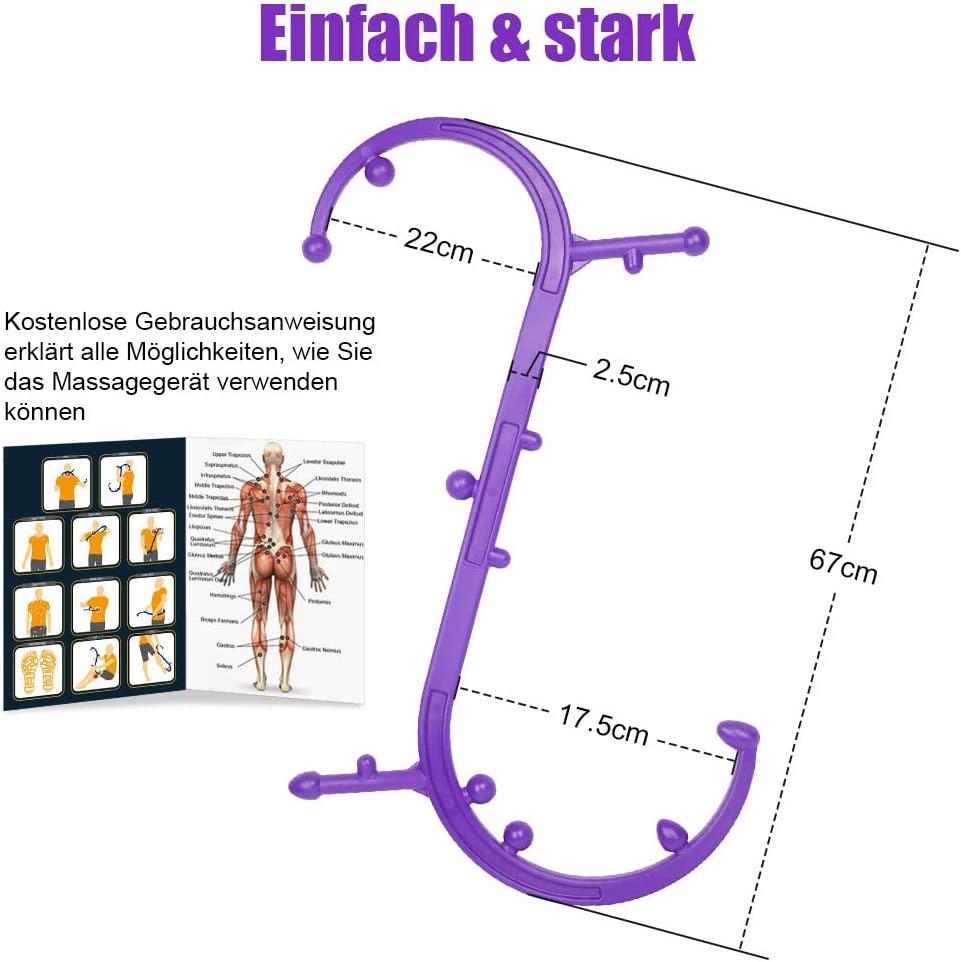 GOHIKING Trigger Point Massager Tool - Handheld Self Massage for Neck ...