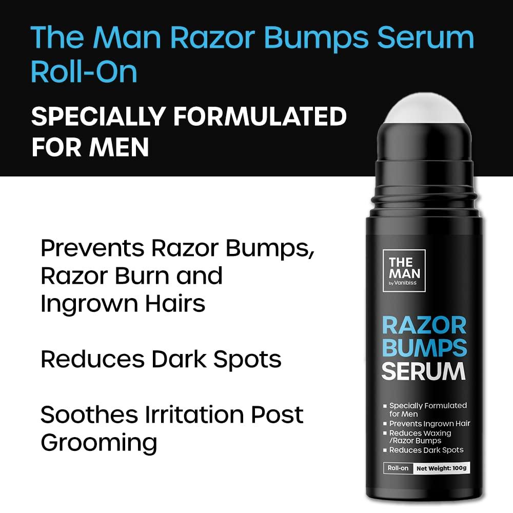 Men's Razor Bumps Serum- Ingrown Hair Treatment & Dark Spot Corrector ...