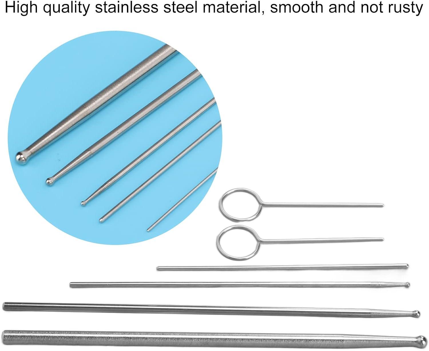 HEEPDD Snake Probe Tool 6 Pcs Snake Probe Kit Stainless Steel Round ...