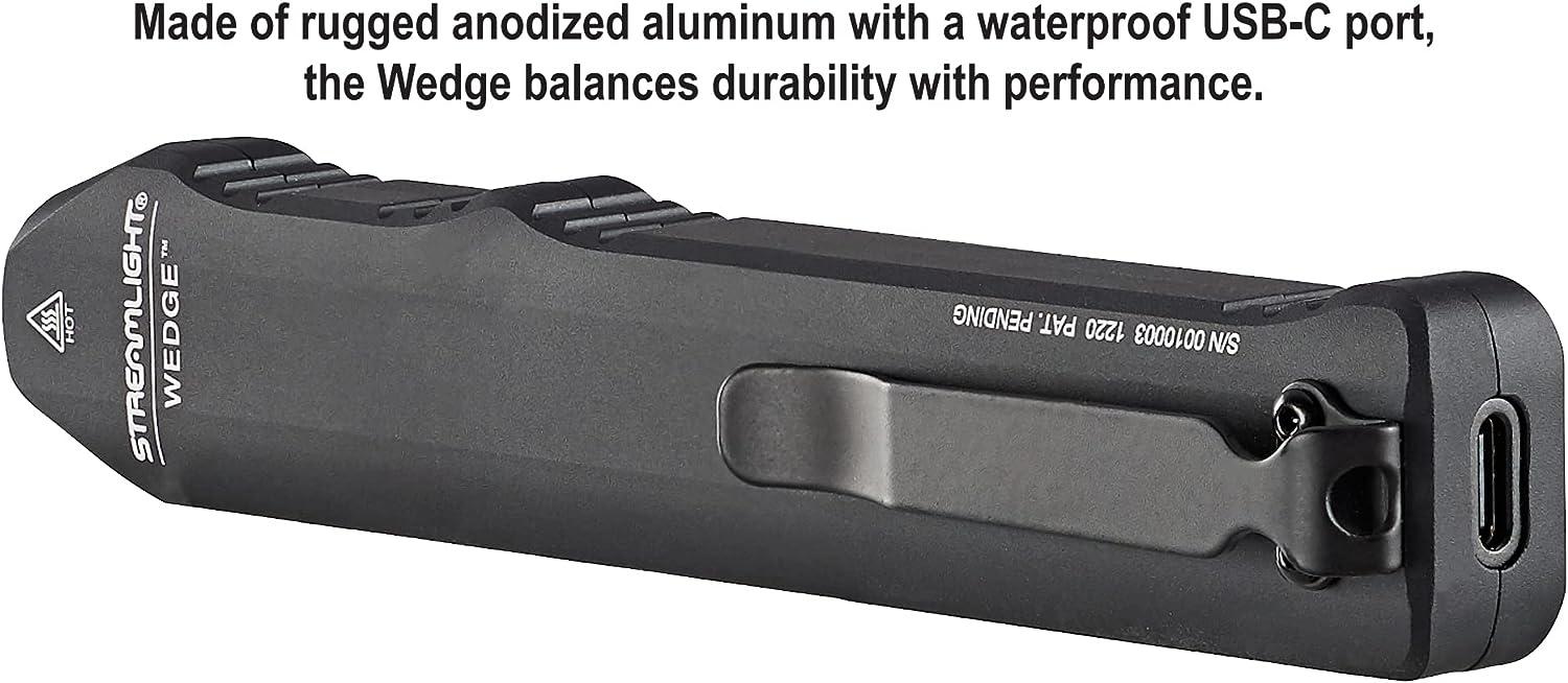 Streamlight 88810 Wedge 300-Lumen EDC Flashlight with USB-C Cord and ...