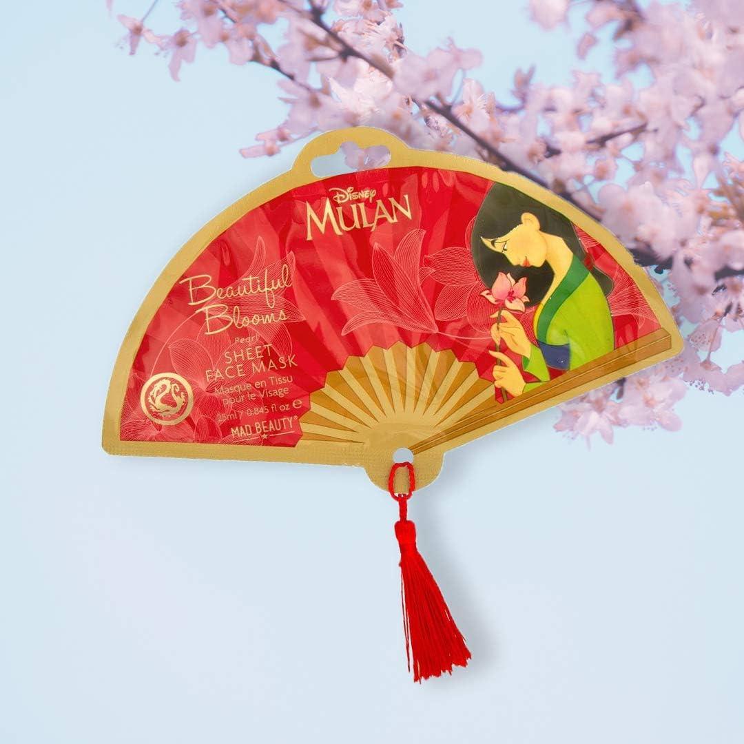 Mad Beauty Disney Princess Mulan Printed Face Mask Pearl Powder Infused ...