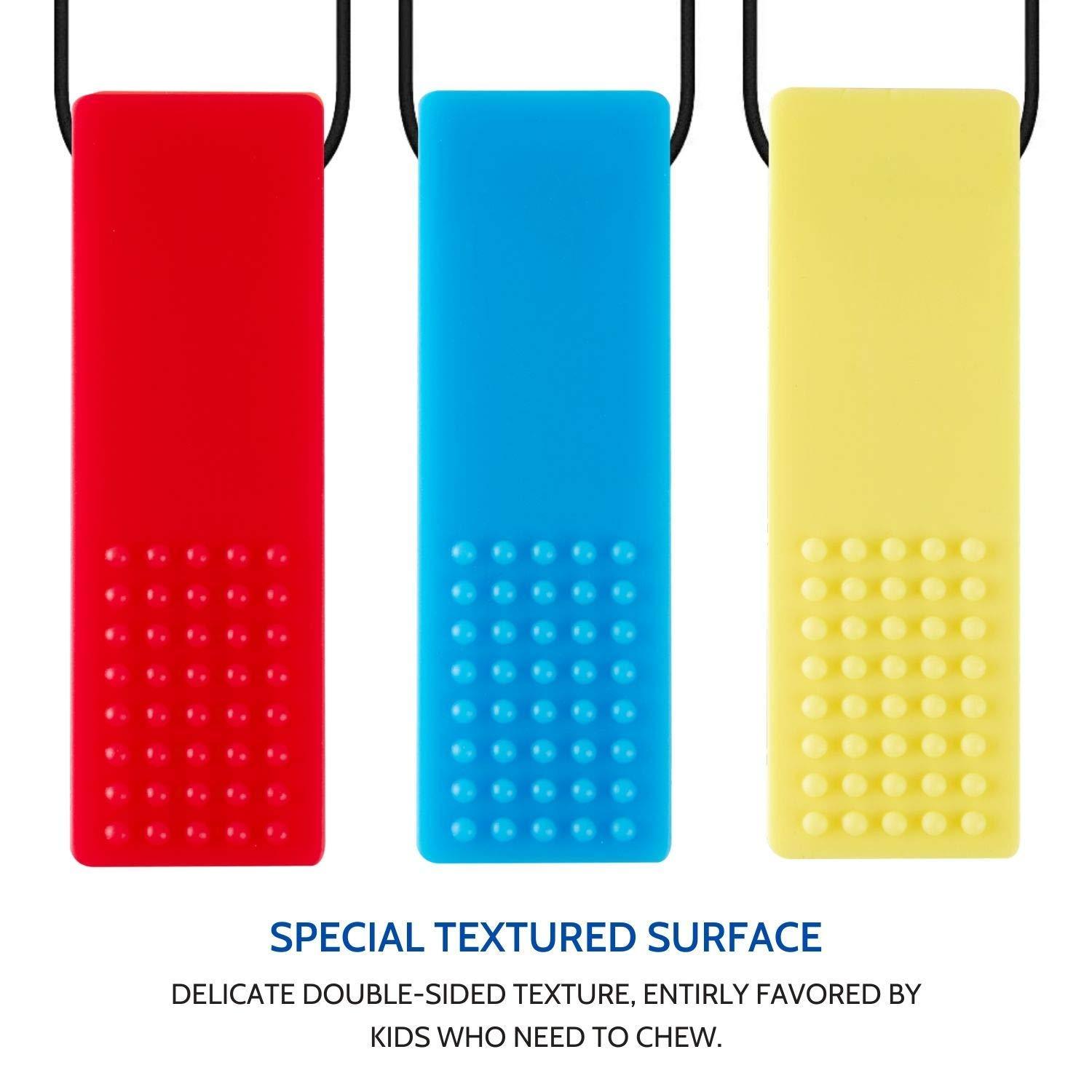 3 Pack Sensory Chew Necklace for Kids with Autism ADHD - BPA-Free ...