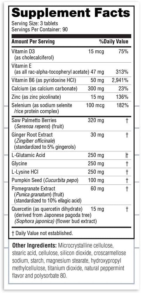 Real Health The Prostate Formula - Saw Palmetto 270 Tablets for Optimal ...