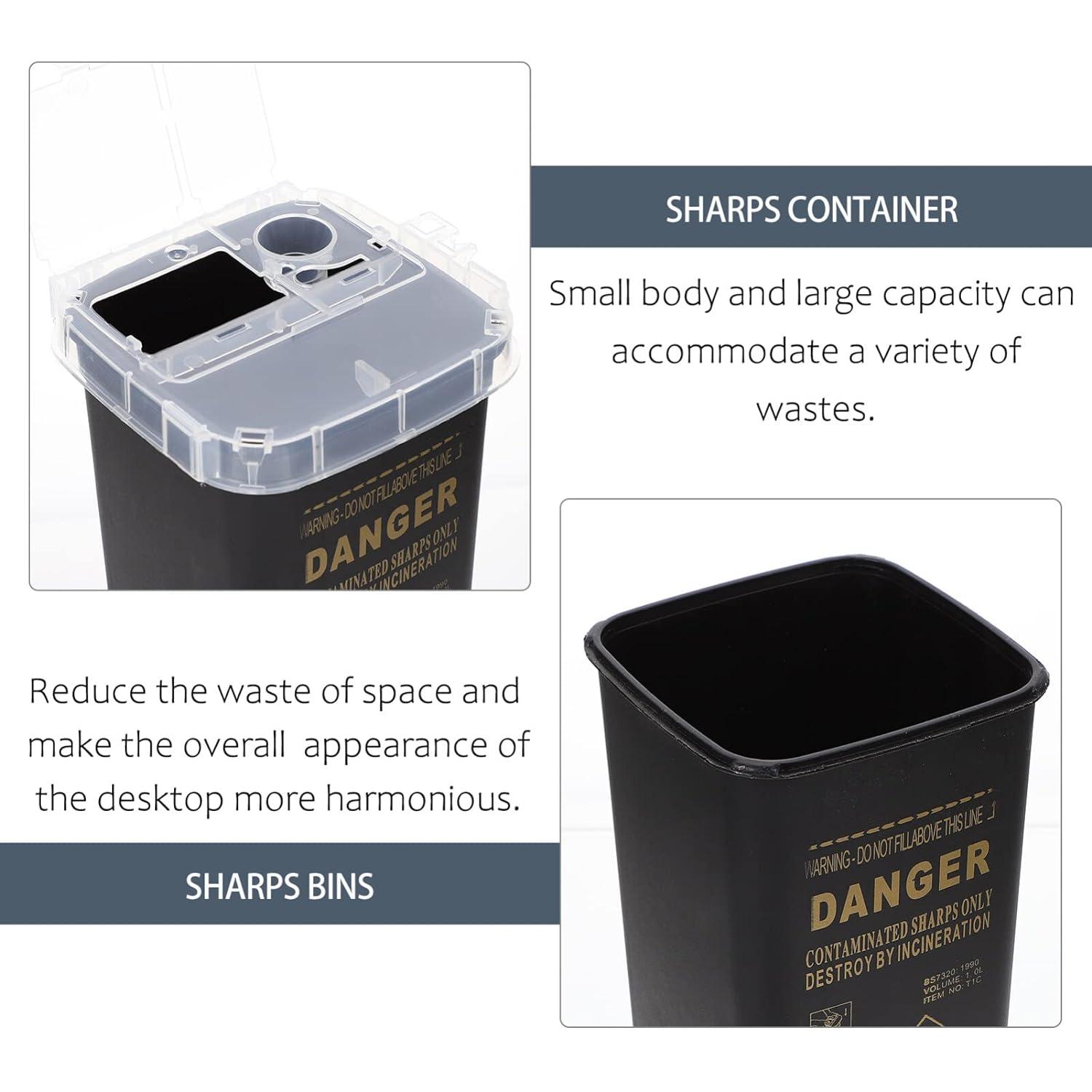 Healifty Blades Dispenser Case | Sharps Disposal Container for Safe and ...