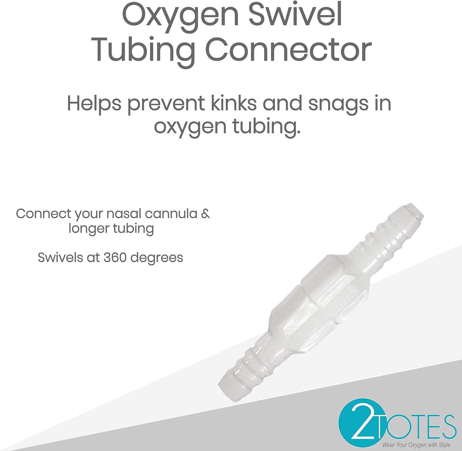 5 Pack Oxygen Tubing Swivel Connectors for Tangle-Free Oxygen Tubing ...