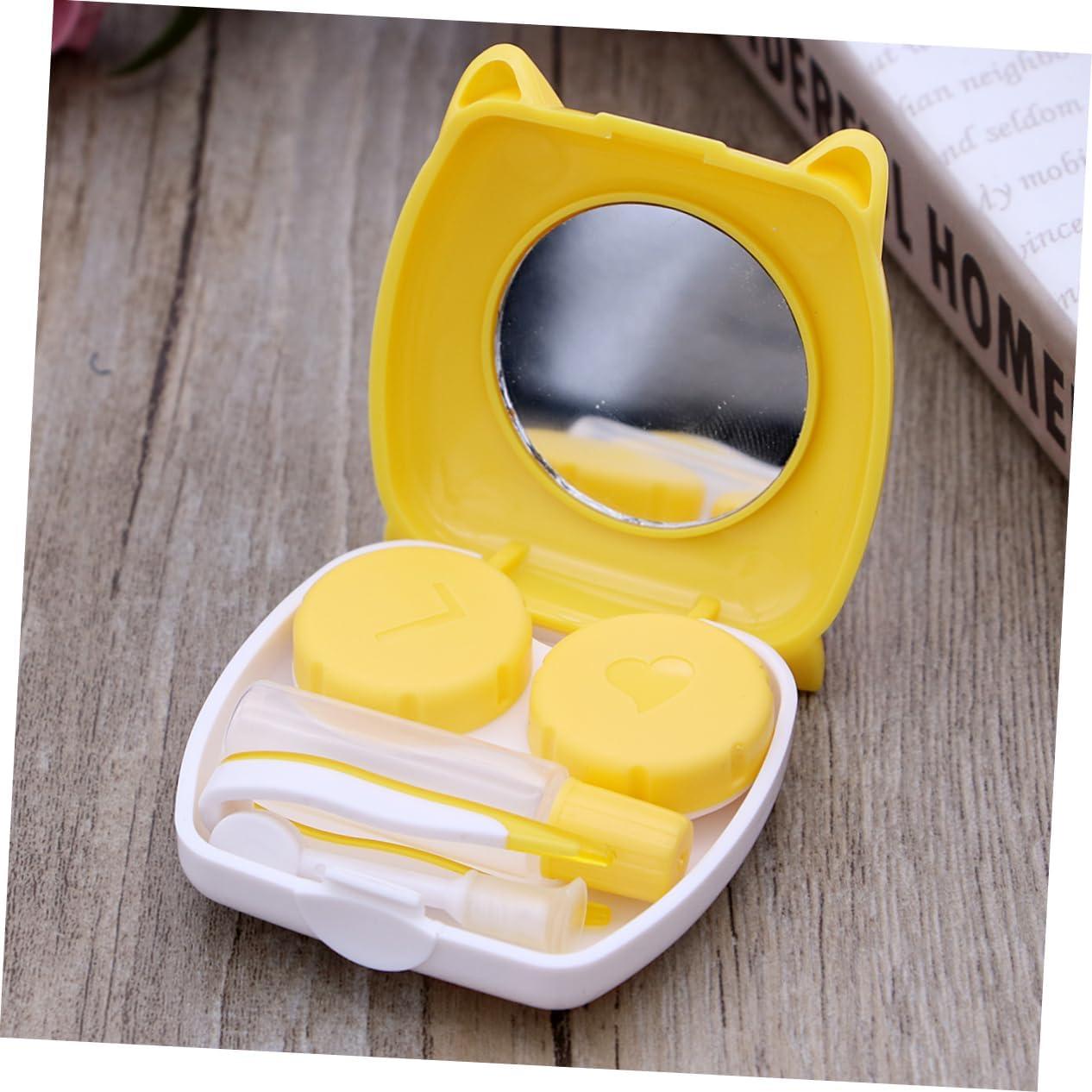 Buifulsic Cartoon Lens Container 2-Pack Travel Case for Contact Lenses ...
