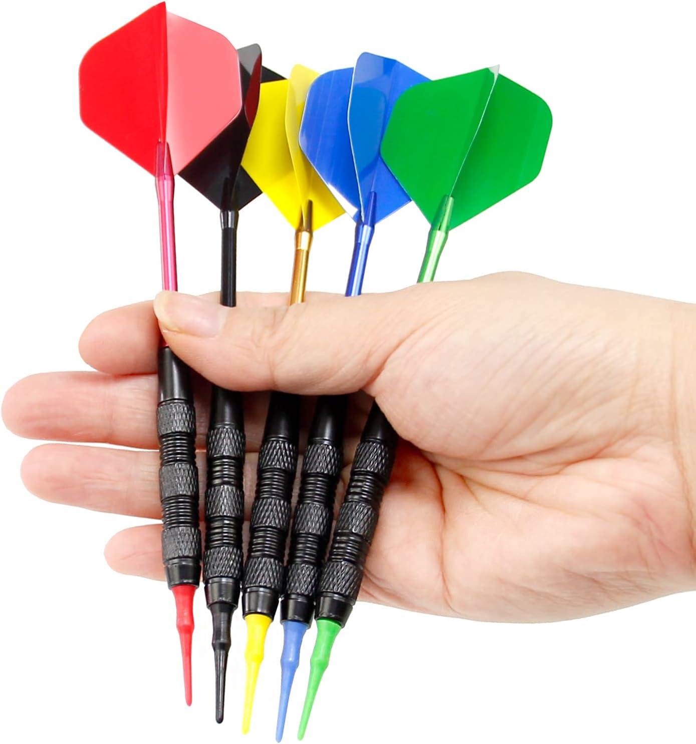 ROOBEEO 2BA Thread Plastic Dart Points 250 Pack - Soft Dart Tips Set in ...