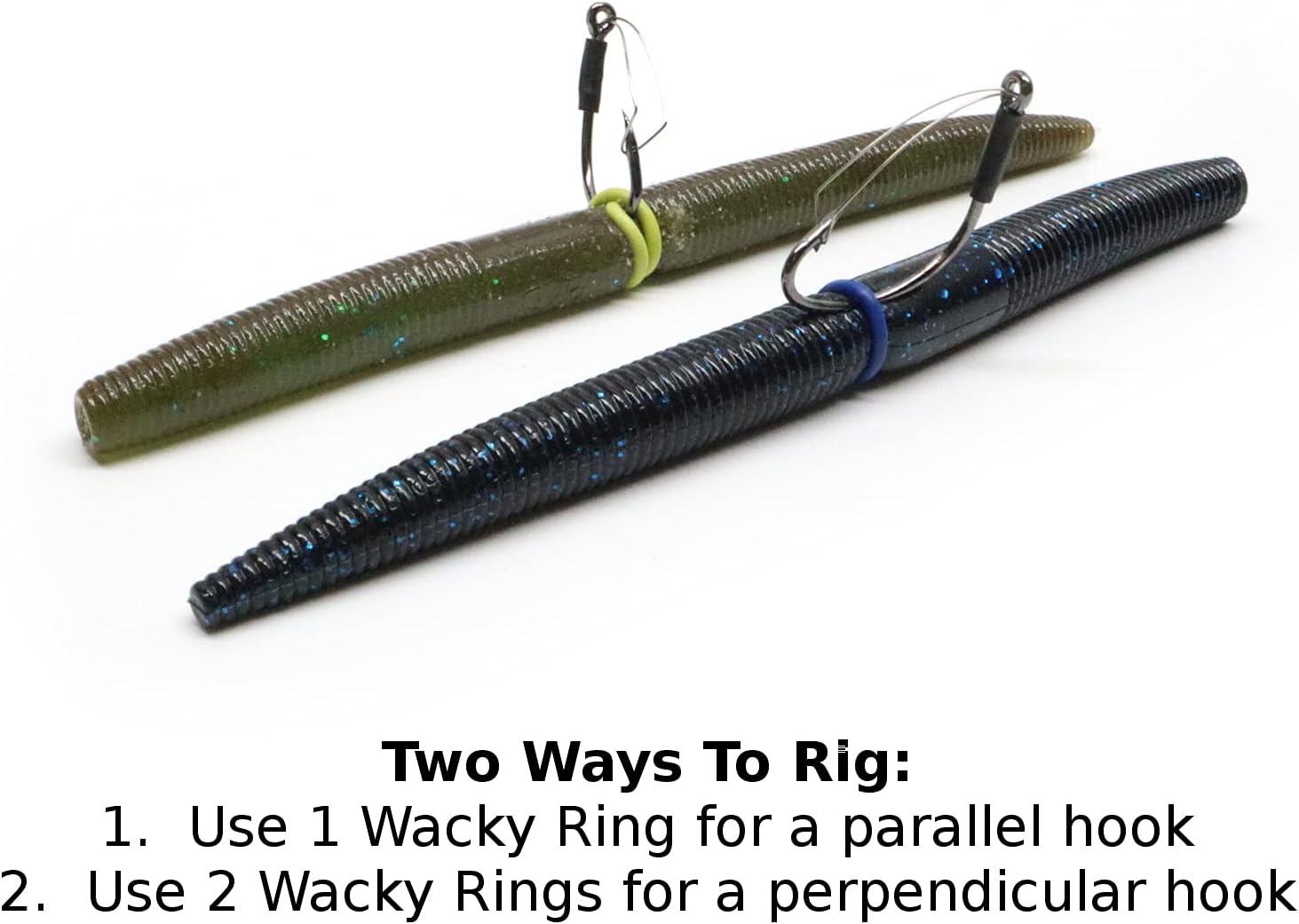 Wacky Rings - 100 pack O-Rings for Wacky Rigging Senko Worms/Soft ...