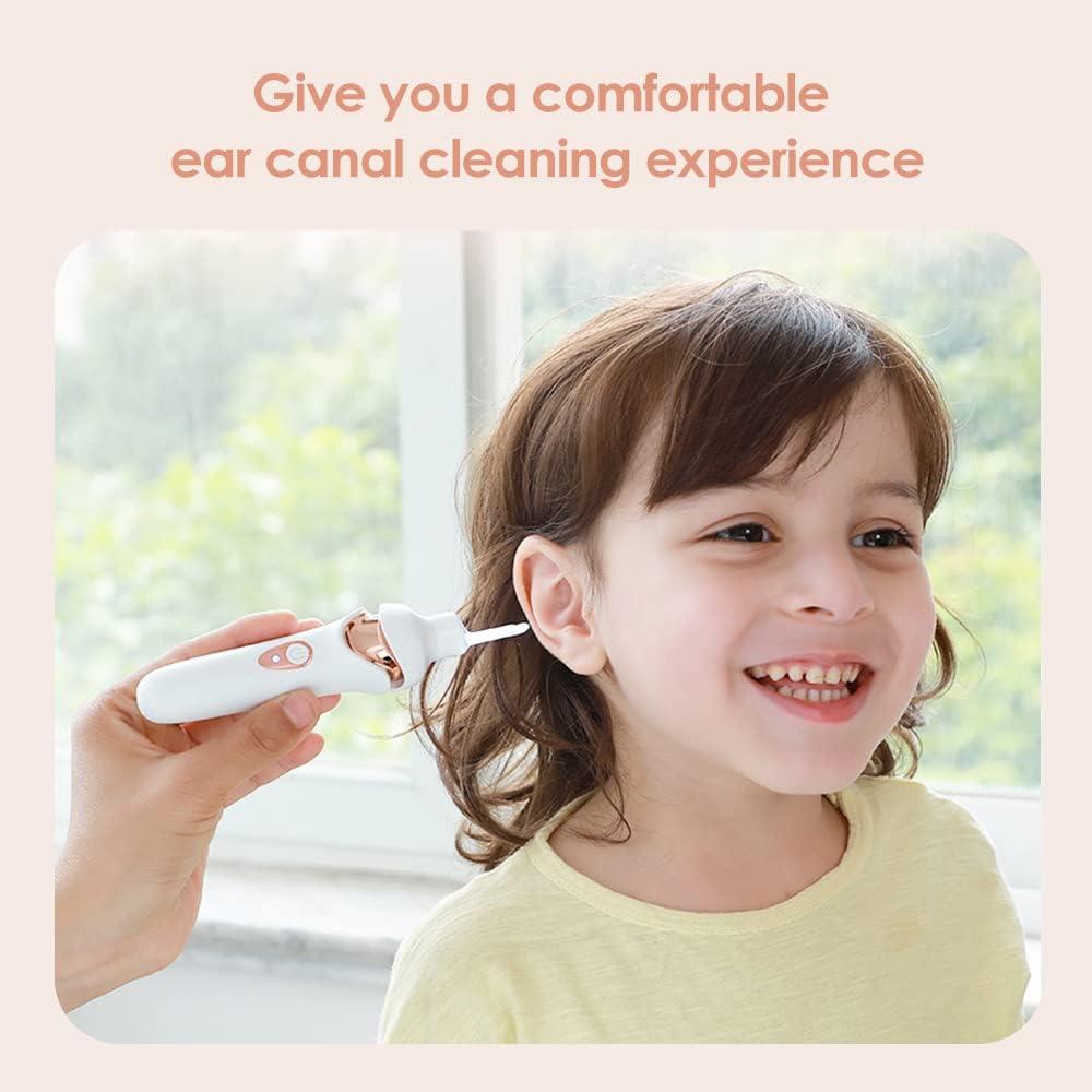 JINRUOLIU USB Electric Ear Cleaner with Light - Self-Priming Ear Scoop ...