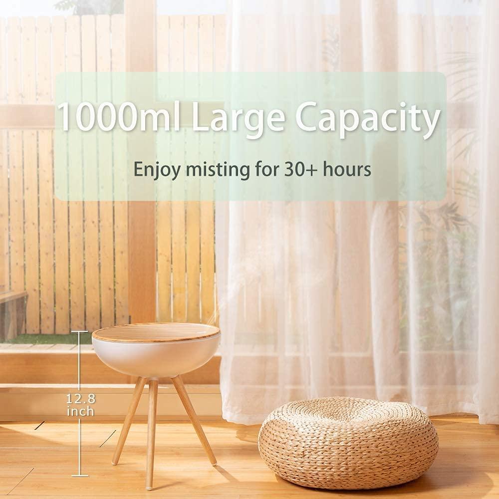 Large Room Essential Oil Diffuser - Big Wood Diffuser and Humidifier ...