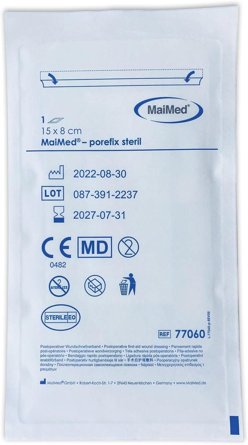 Plaster Large Sterile Wound Dressing 15x8 cm - Latex-Free 25 ...