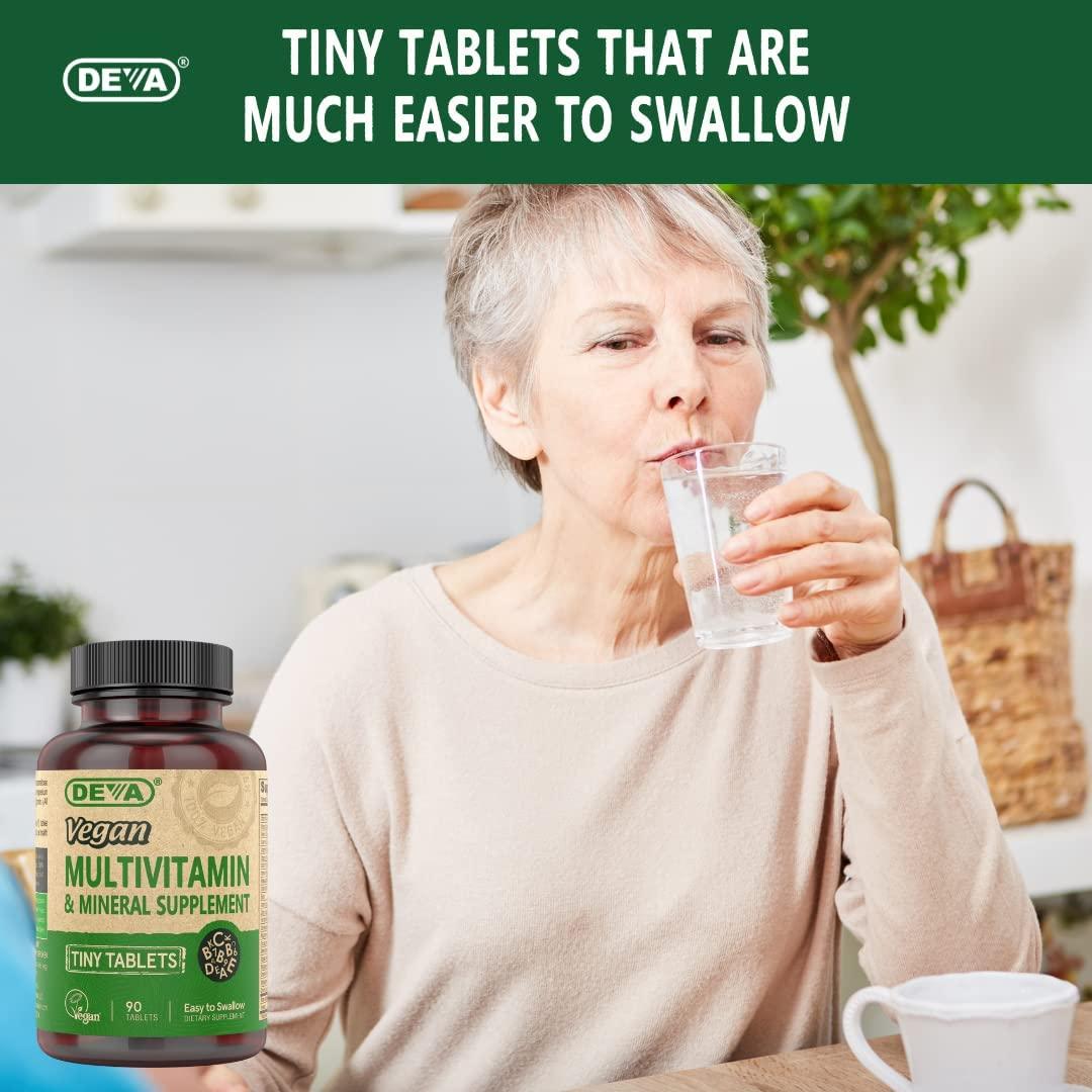 Deva Vegan Multivitamin & Mineral Supplement - Tiny Tablets (90 Ct, 2 ...