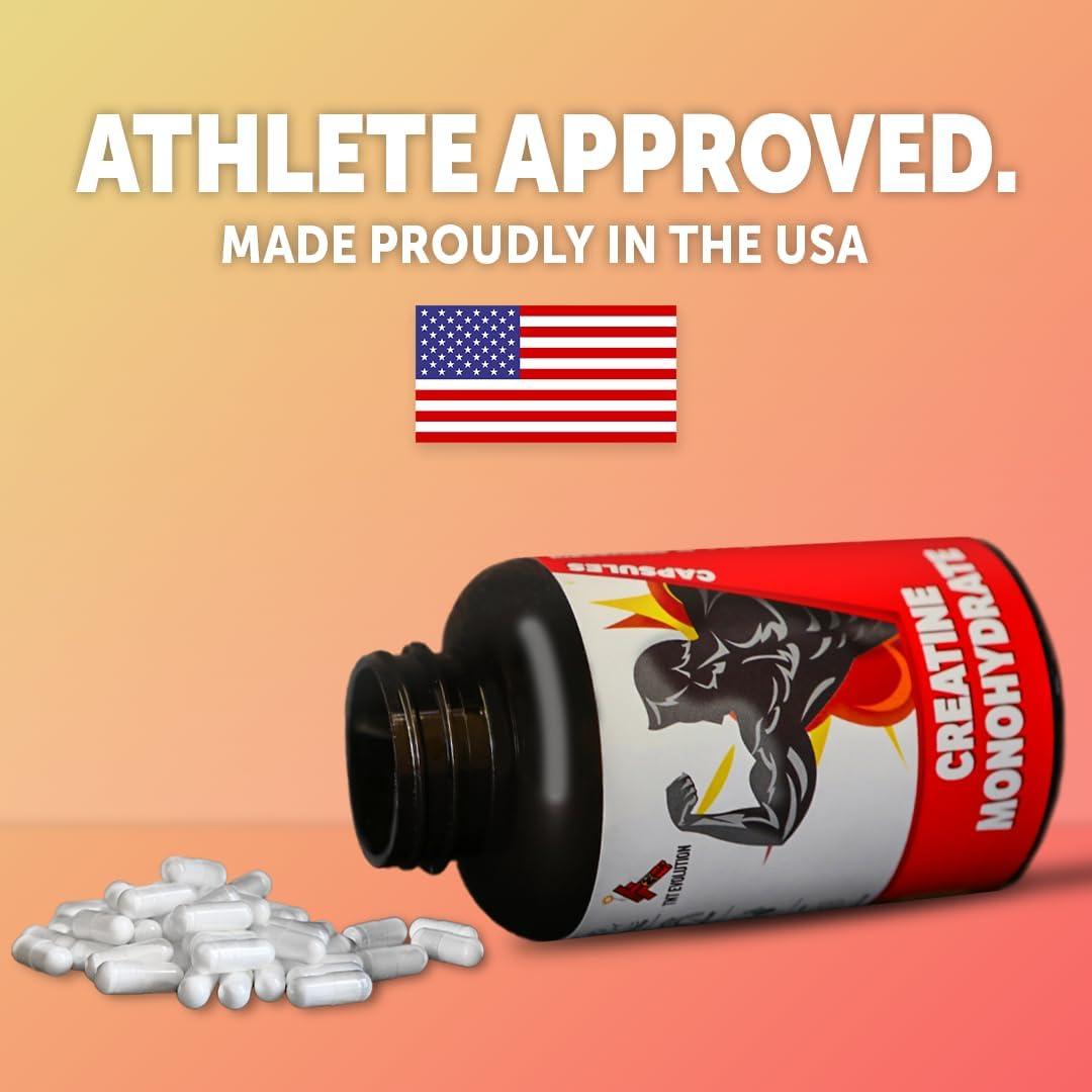 TNT Evolution Creatine Monohydrate Capsules 3,000 mg per Serving - 200 ...