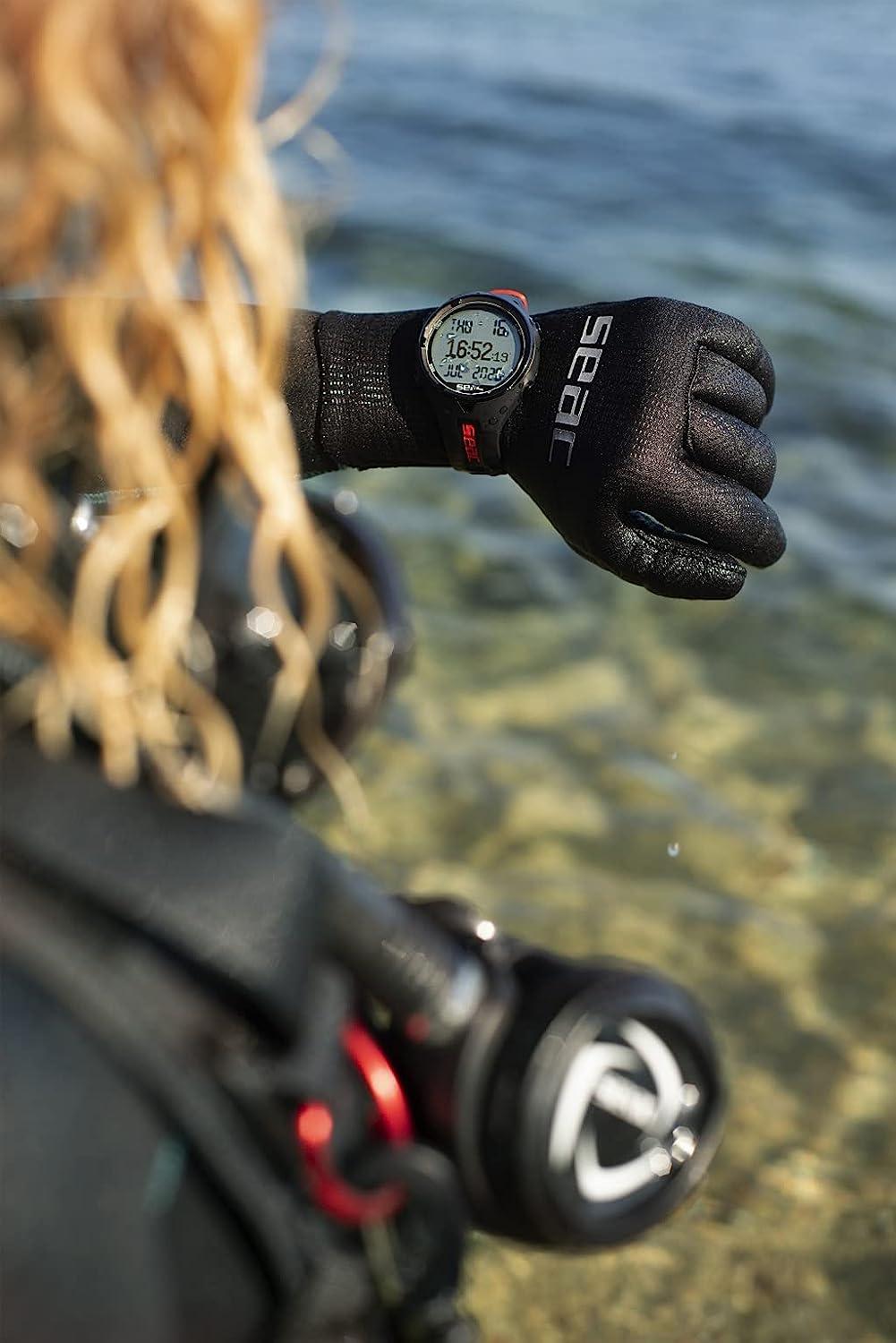 SEAC Action HR Dive Computer - Scuba & Freediving Mode, High Resistance ...