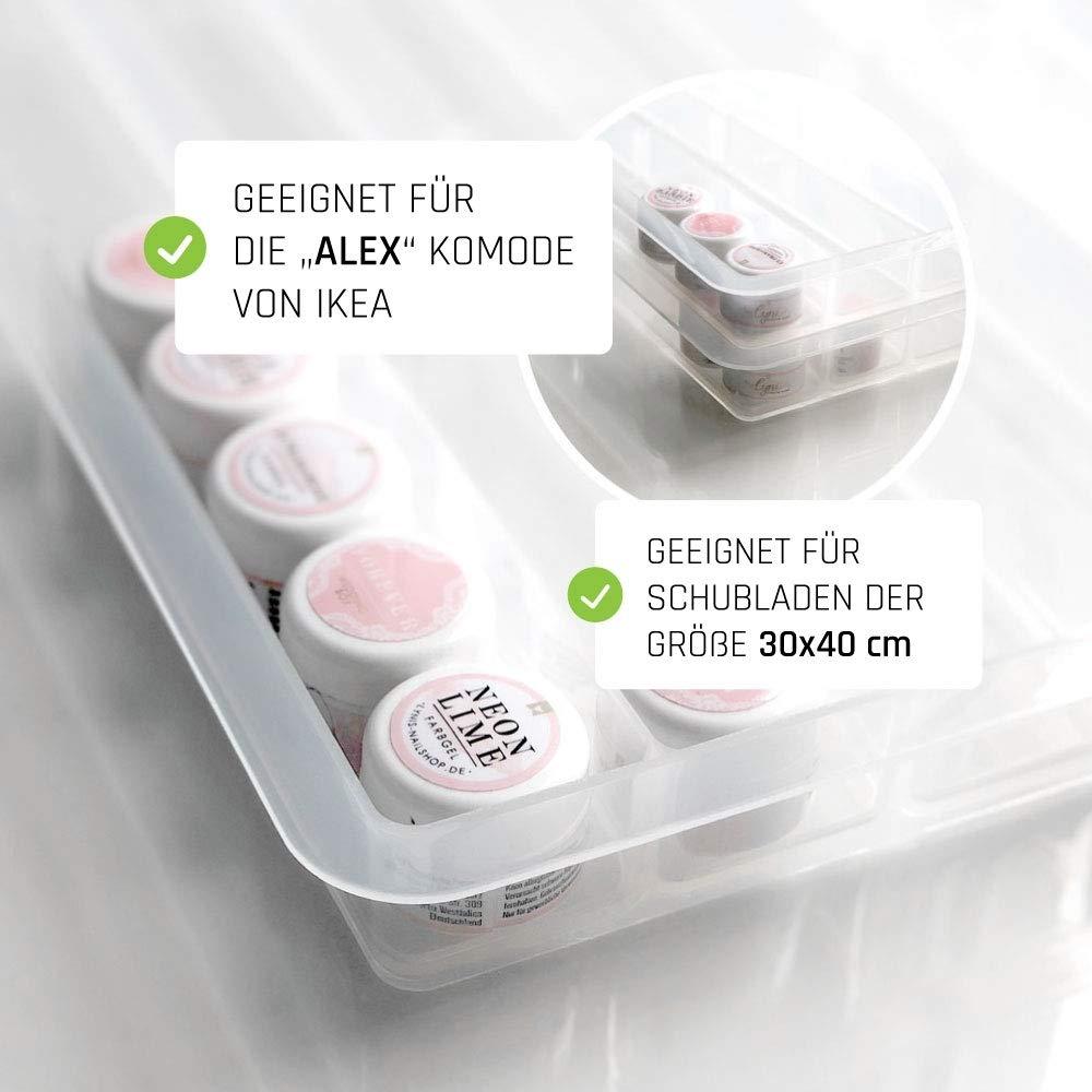 Large Stackable Sorting Box for Nail Design - Transparent Storage for ...