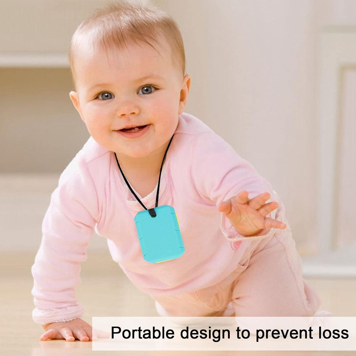 4-Piece Sensory Chewing Necklace - Food-Safe Silicone for Anxiety ...