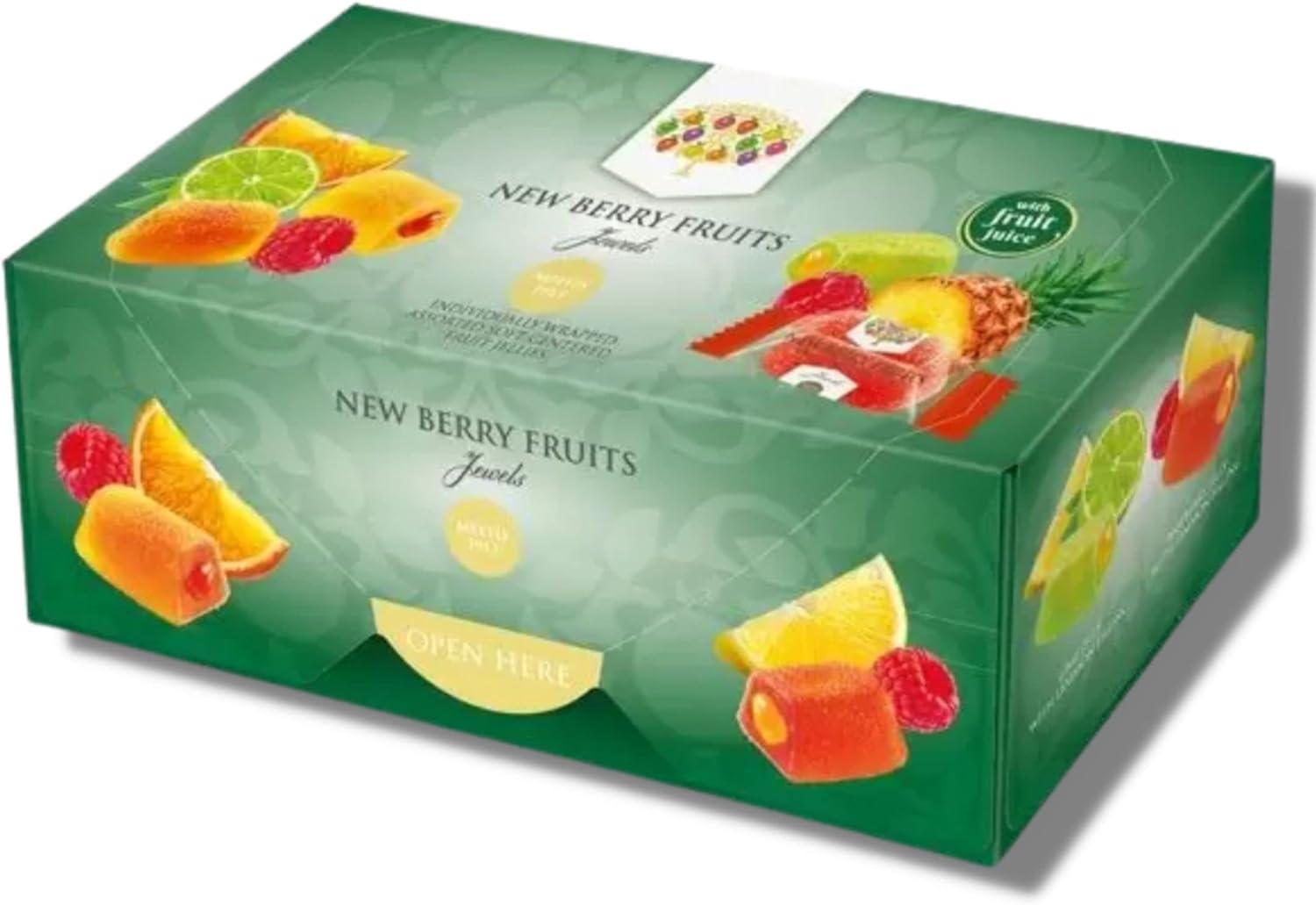 Jelly Fruits Pack of 4 Newberry Fruits Jewels Soft Centred Fruit Jelly ...