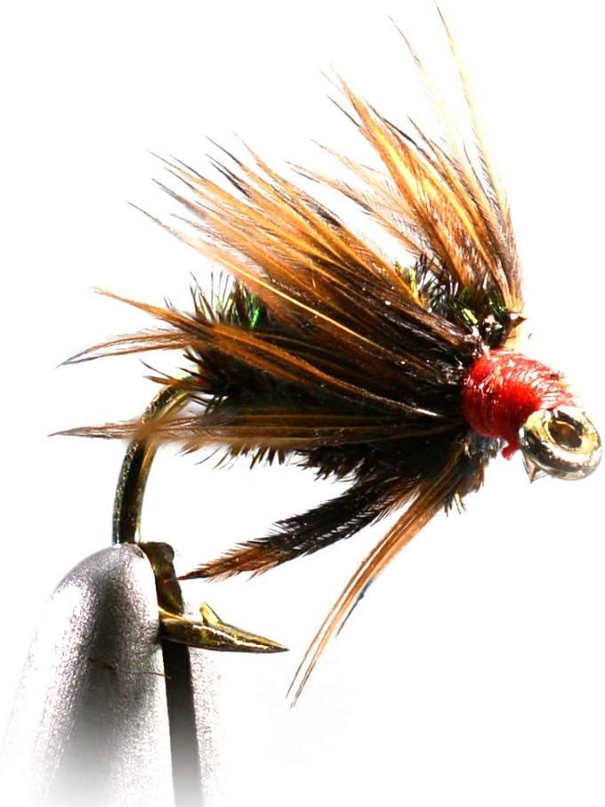Tenkara Fishing Flies Pack - 6 Peacock & Pheasant Nymph Kebari Styles ...
