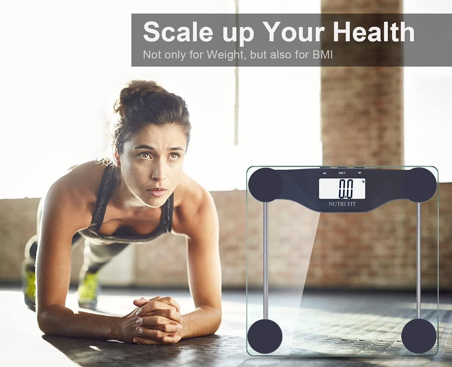 NUTRI FIT BMI Scale Digital Body Weight Analyzer for Heavy Duty 400 lbs ...