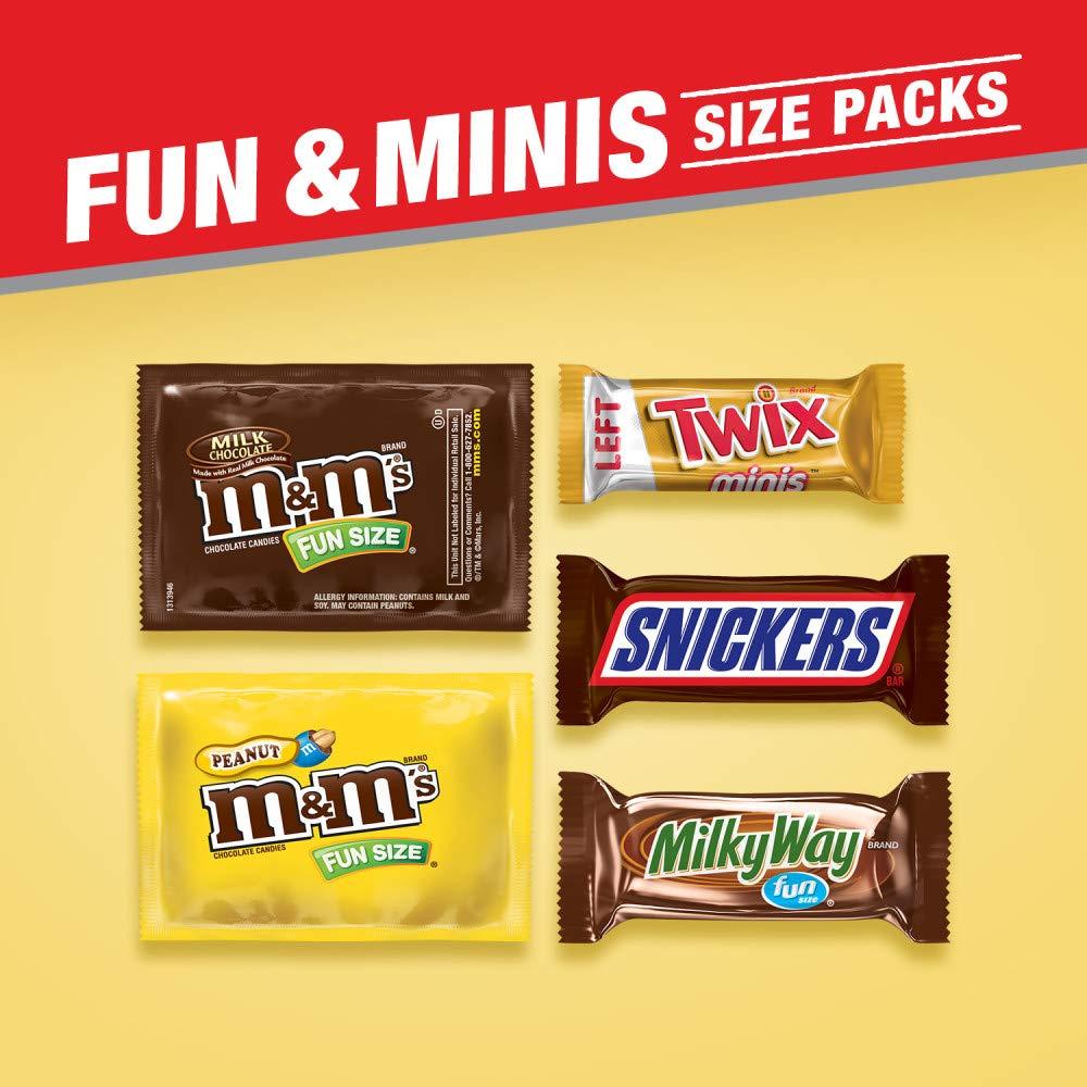 SNICKERS, M&M'S Milk Chocolate, Peanut, TWIX & MILKY WAY Variety Mix ...