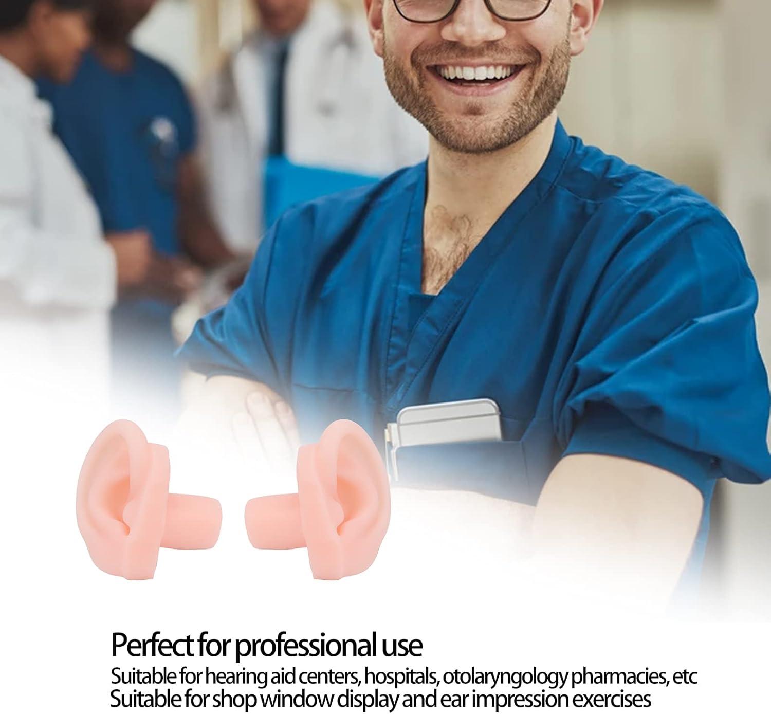 Buy Silicone Simulation Ear Model - Flexible Soft Artificial Ear for ...